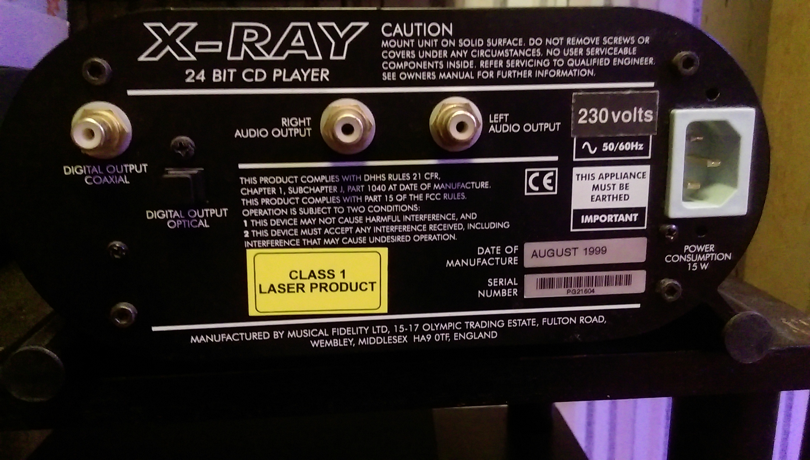 musical fidelity X-RAY CD Player | Hi-Fi.ru