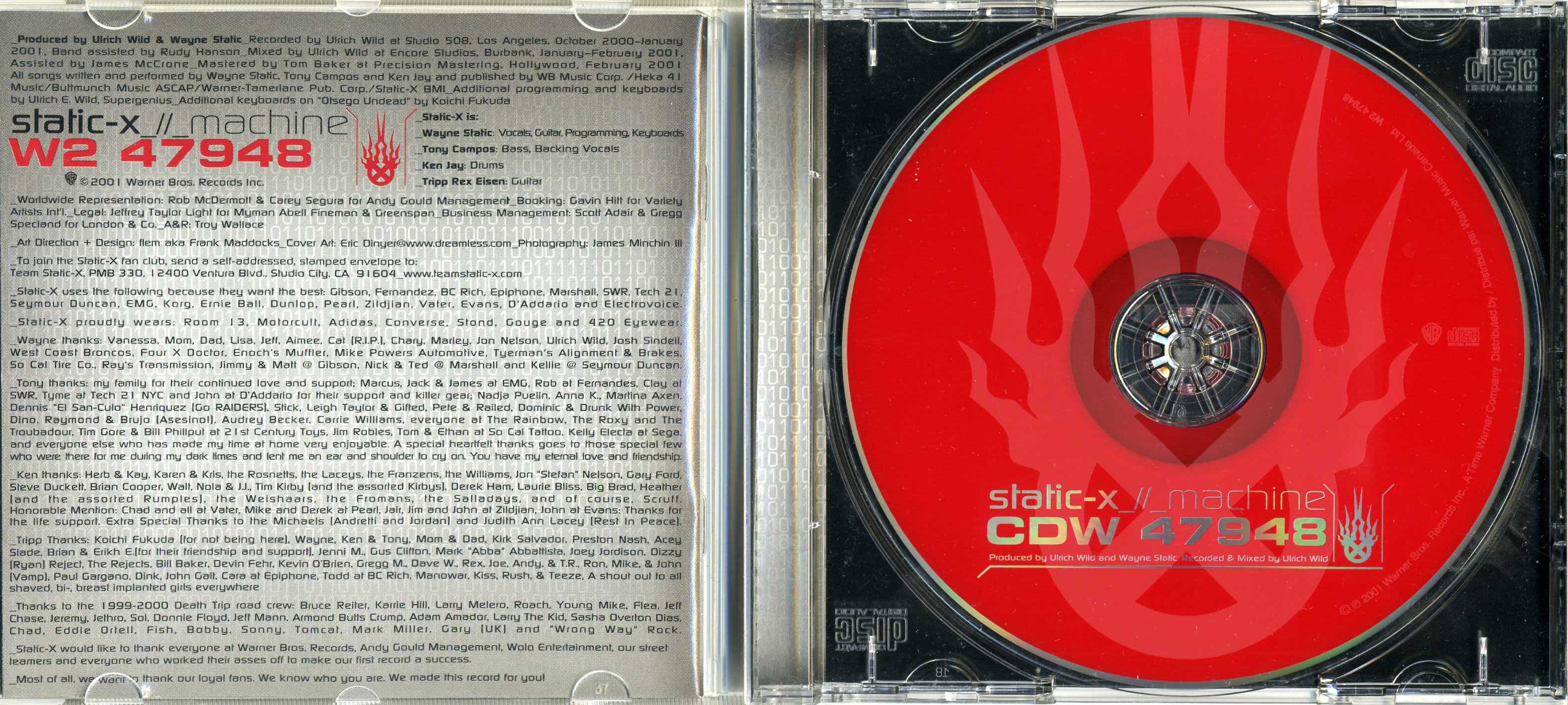 CD STATIC-X/ MACHINE /2001/ USA/CANADA | Hi-Fi.ru